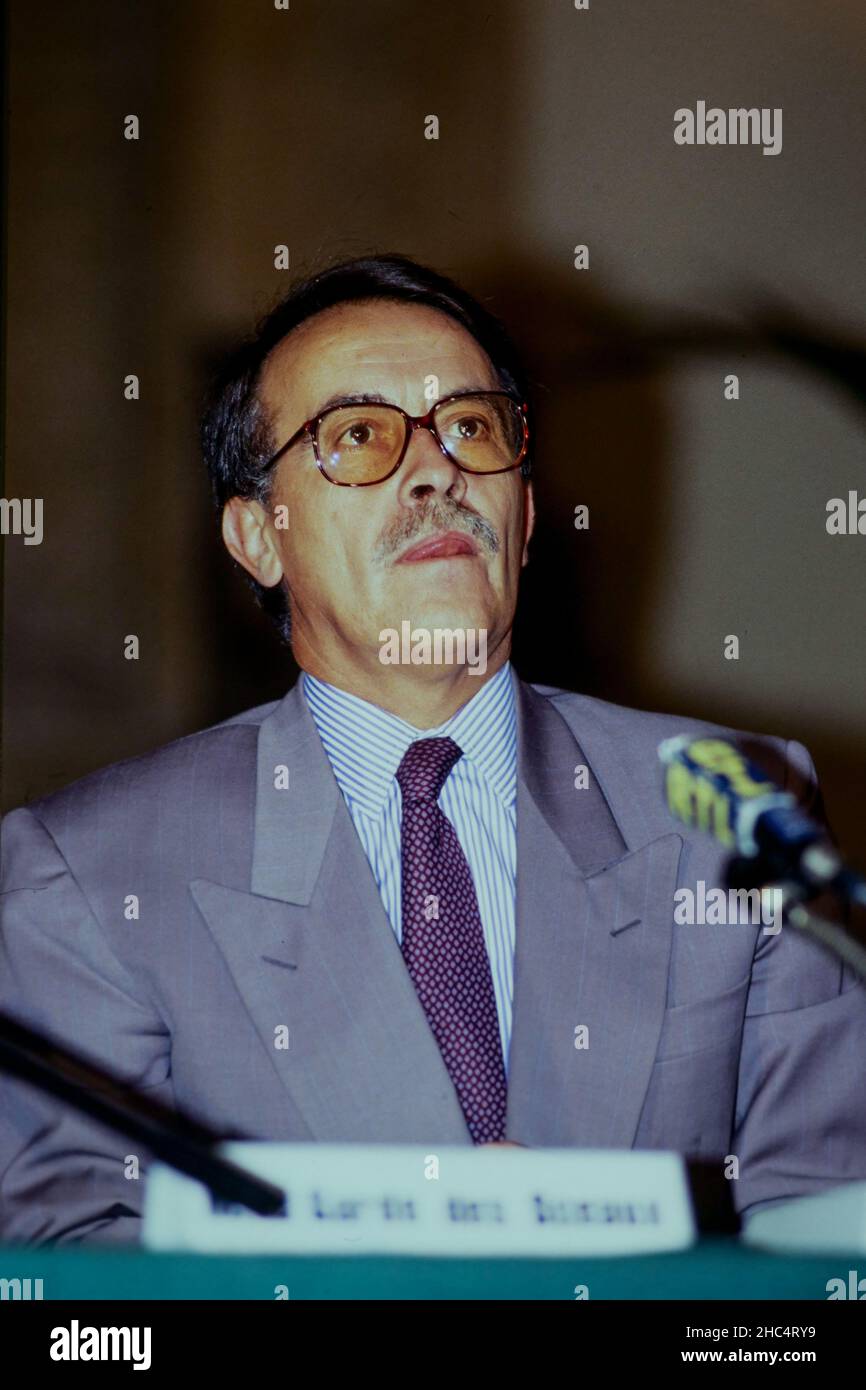 Archives 90ies: Henri Nallet, French Keeper of the Seals, attends ...