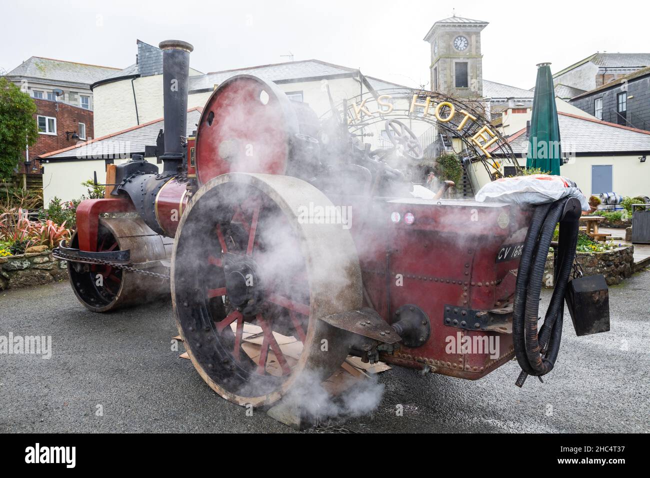 Camborne, Cornwall, UK. 24th Dec, 2021. Several Steam locomotives were ...