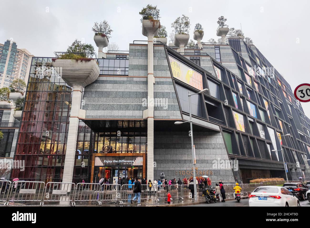 SHANGHAI, CHINA - DECEMBER 24, 2021 - An exterior view of the newly ...