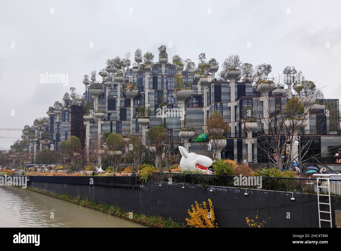 SHANGHAI, CHINA - DECEMBER 24, 2021 - An exterior view of the newly ...