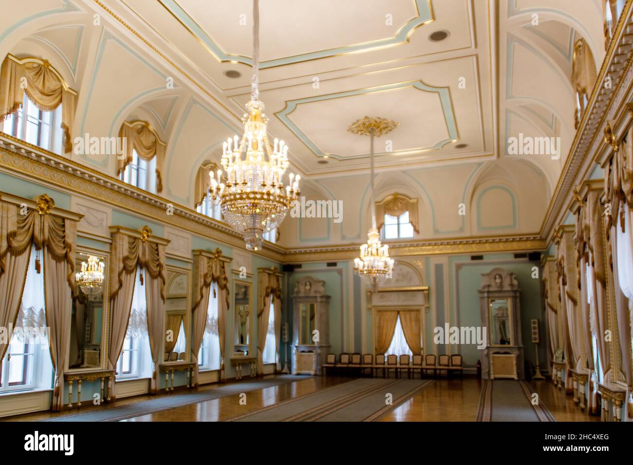 Saint Petersburg, Russia - December, 12, 2021: Interior of the Blue ...