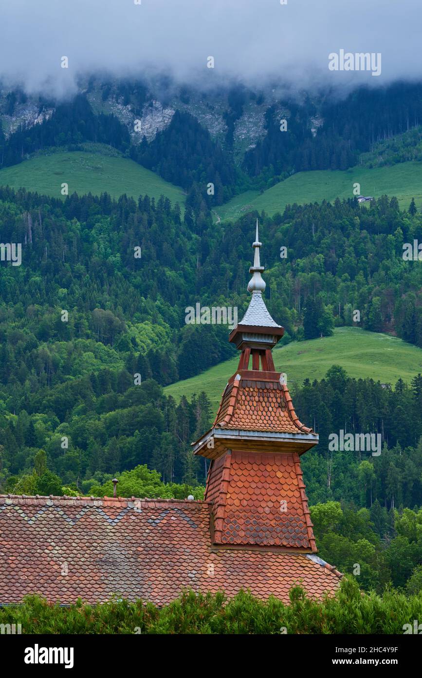 Architecture of Swiss countryside Stock Photo - Alamy