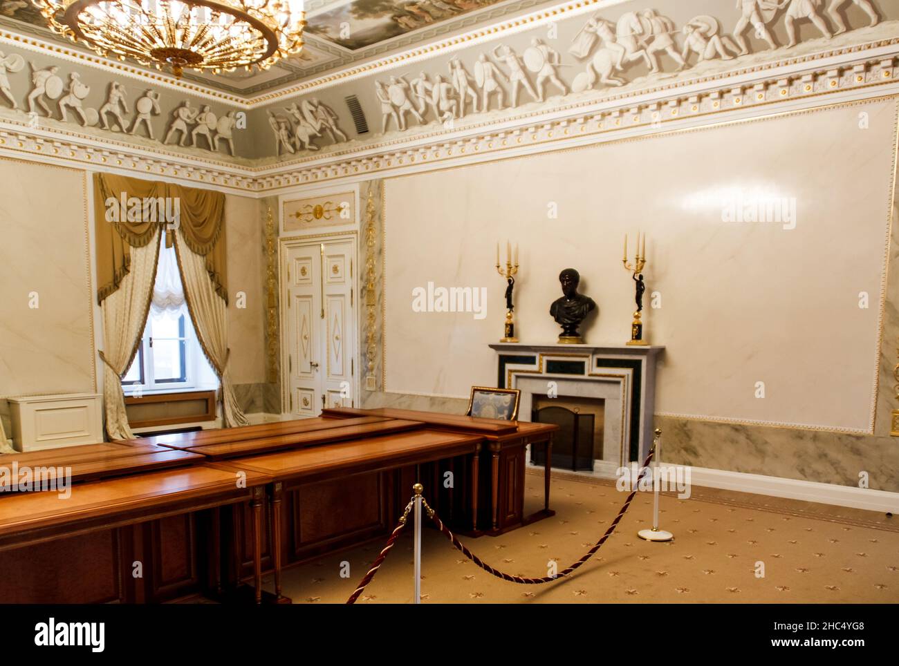 Saint Petersburg, Russia - December, 12, 2021: Interior of the Trojan ...