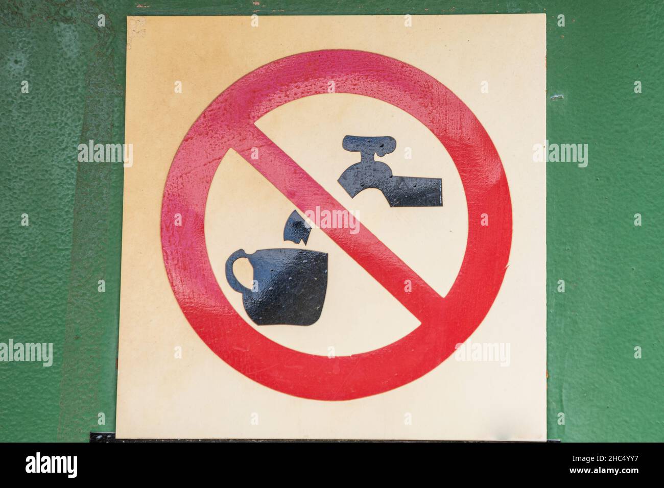 Drink water safety sign hi-res stock photography and images - Alamy