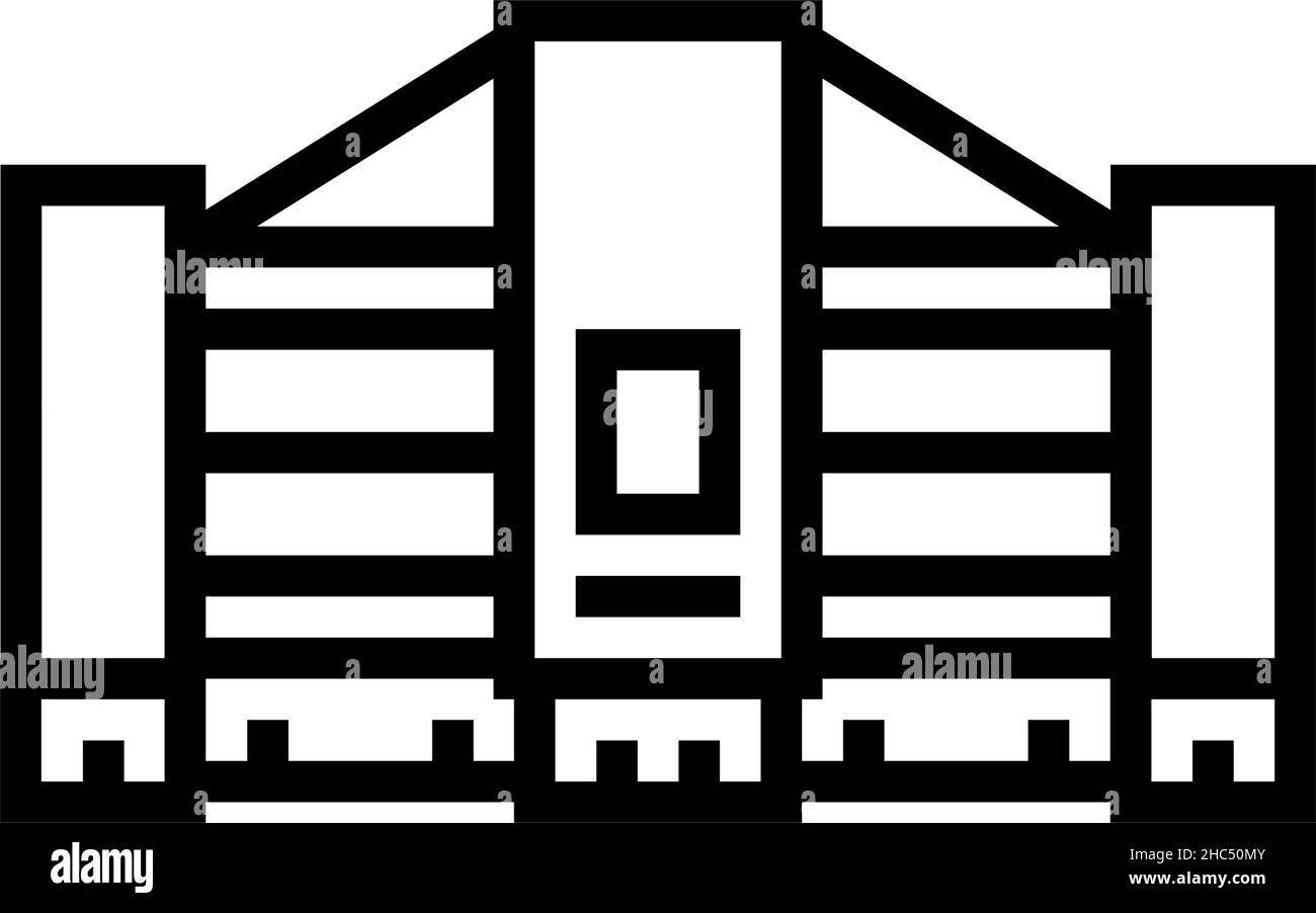 expo center line icon vector illustration Stock Vector Image & Art - Alamy