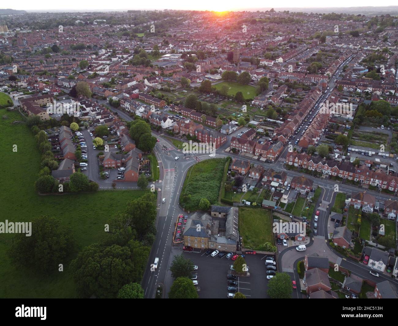 Yeovil aerial view town hi-res stock photography and images - Alamy
