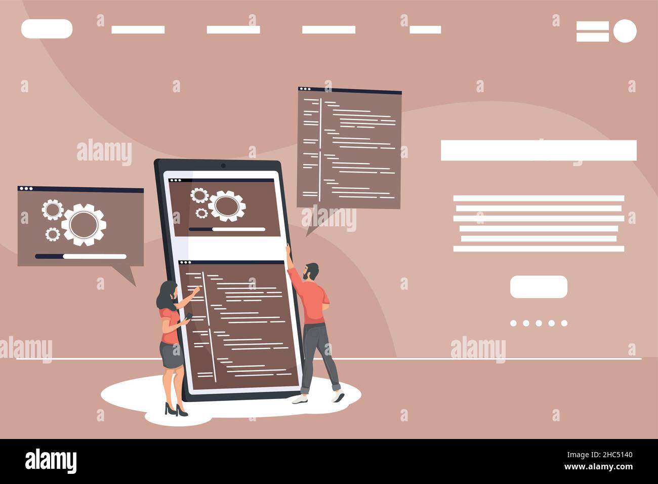 Female developers Stock Vector Images - Alamy