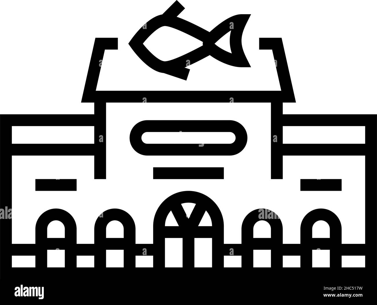 seafood market line icon vector illustration Stock Vector Image & Art ...