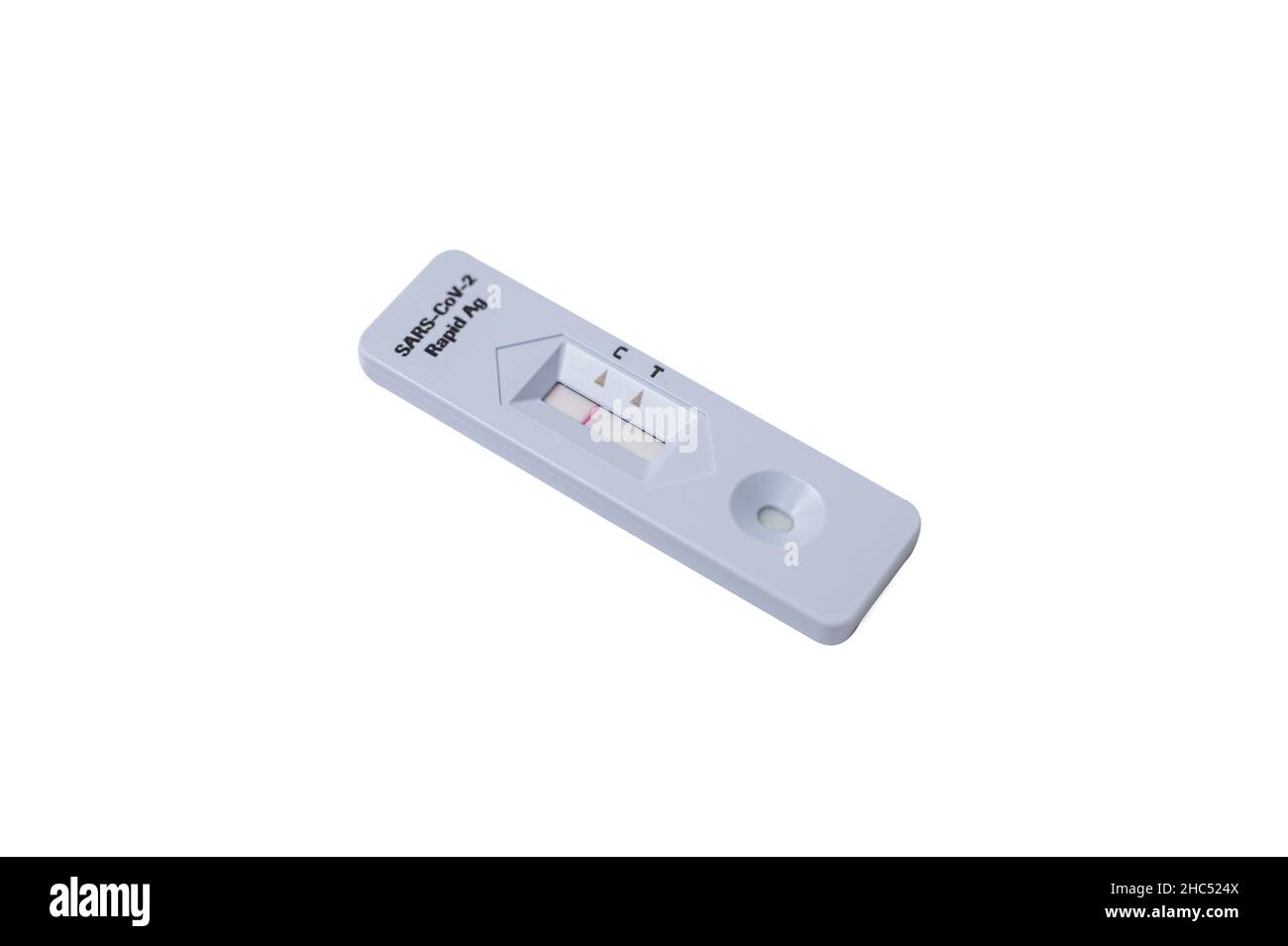 Negative result of Covid-19, Coronavirus rapid antigen test kit with ...