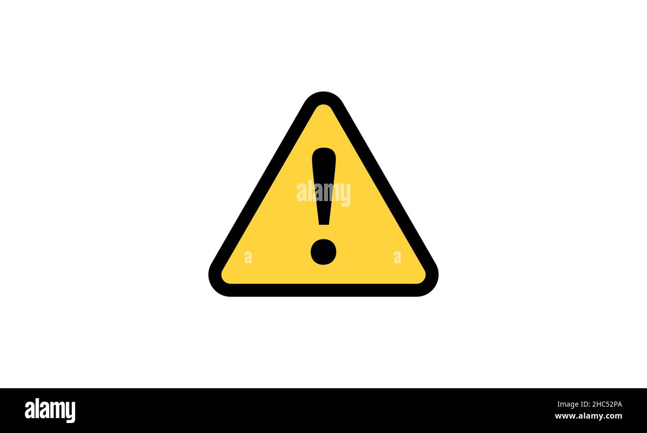 Alert warning , Caution notification flat style isolated,Warning symbol ...