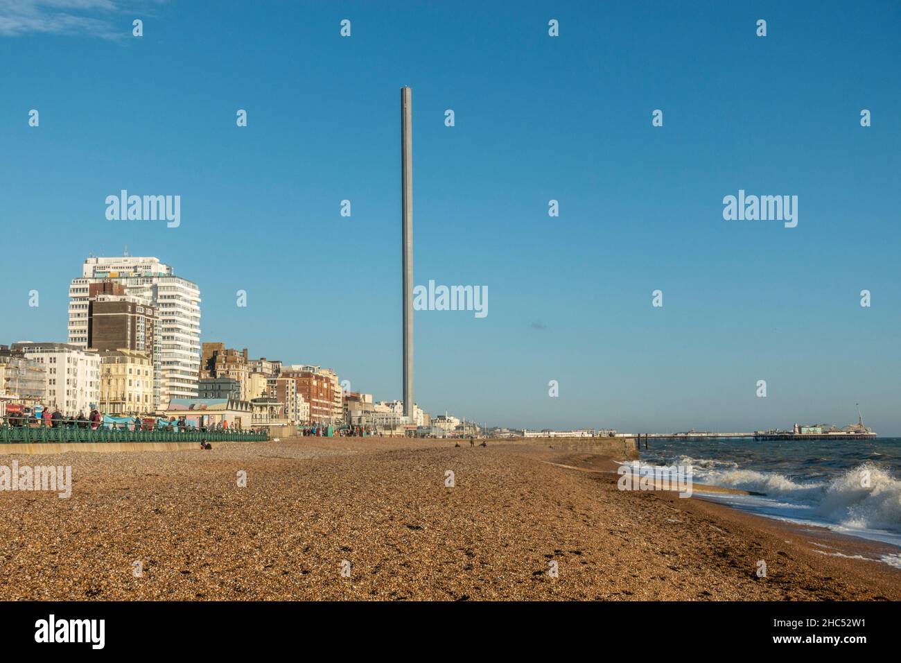 The British Airways i360 Viewing Tower on the seafront of Brighton ...