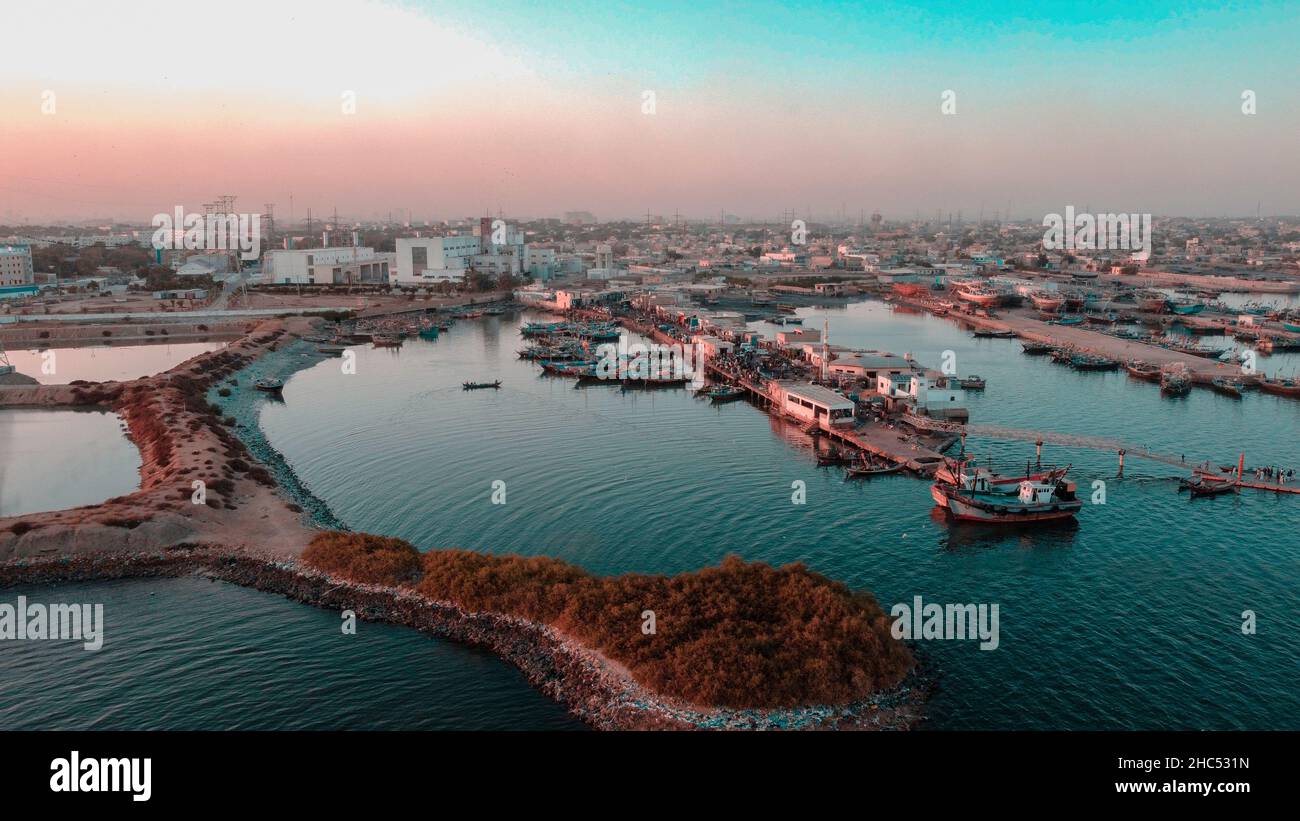Karachi coast aerial hi-res stock photography and images - Alamy