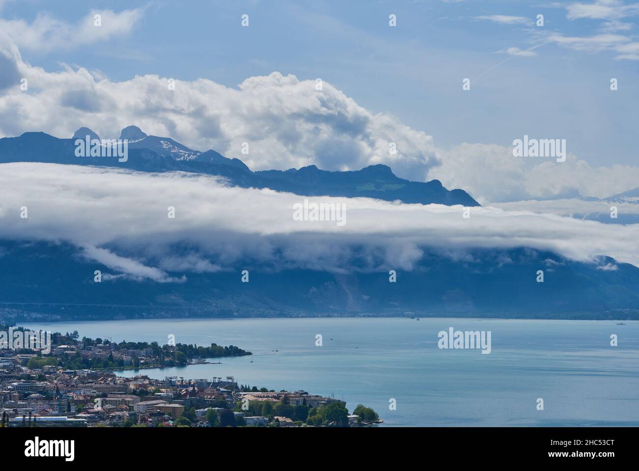 Geneva lake panoramic view hi-res stock photography and images - Alamy