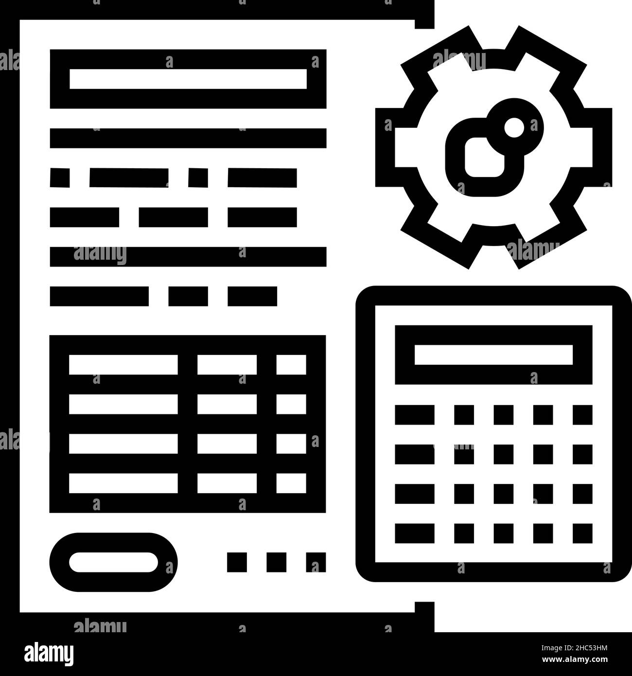 Accounting Erp Finance Occupation Line Icon Vector Illustration Stock Vector Image And Art Alamy