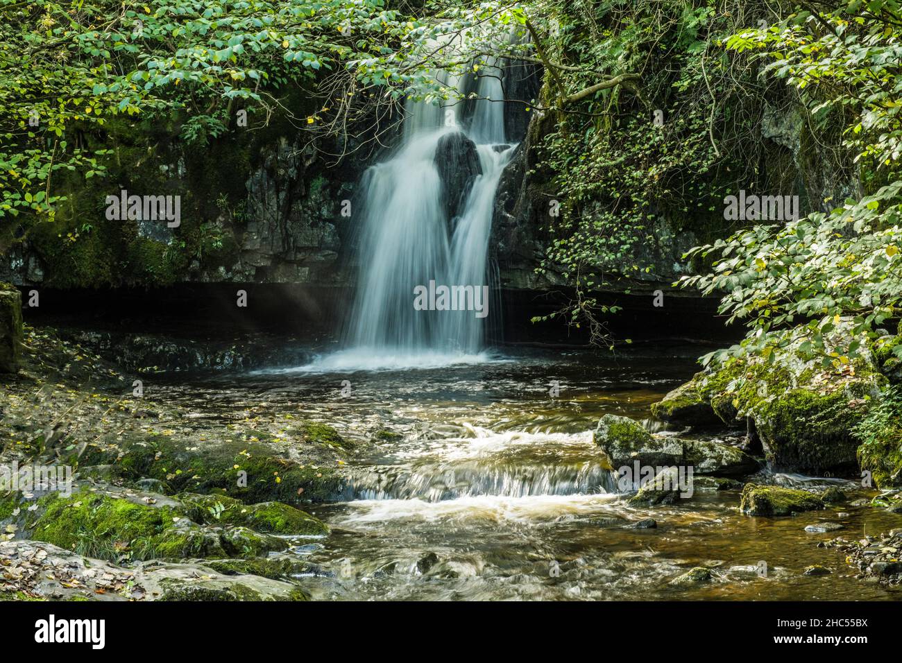 Gastack Beck Waterfall in Deepdale Cumbria Stock Photo - Alamy