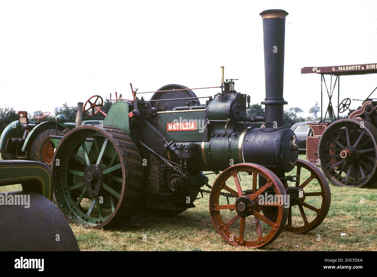 A traction engine rally at Brixworth in 1971 Stock Photo - Alamy