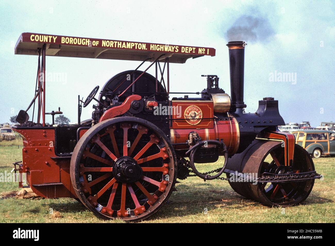 A traction engine rally at Brixworth in 1971 Stock Photo - Alamy