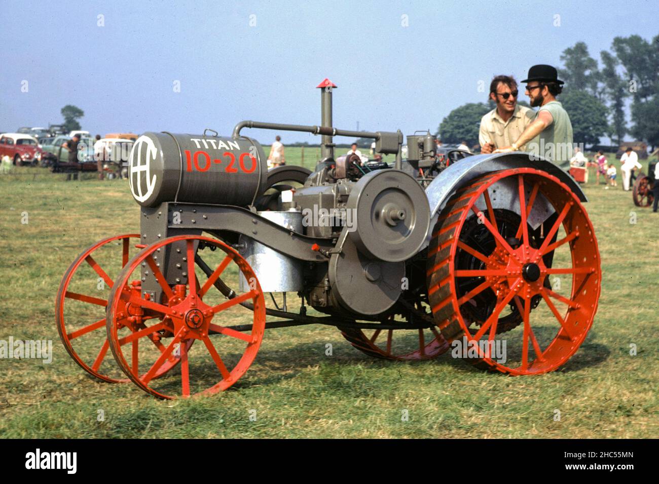 A traction engine rally at Brixworth in 1971 Stock Photo - Alamy