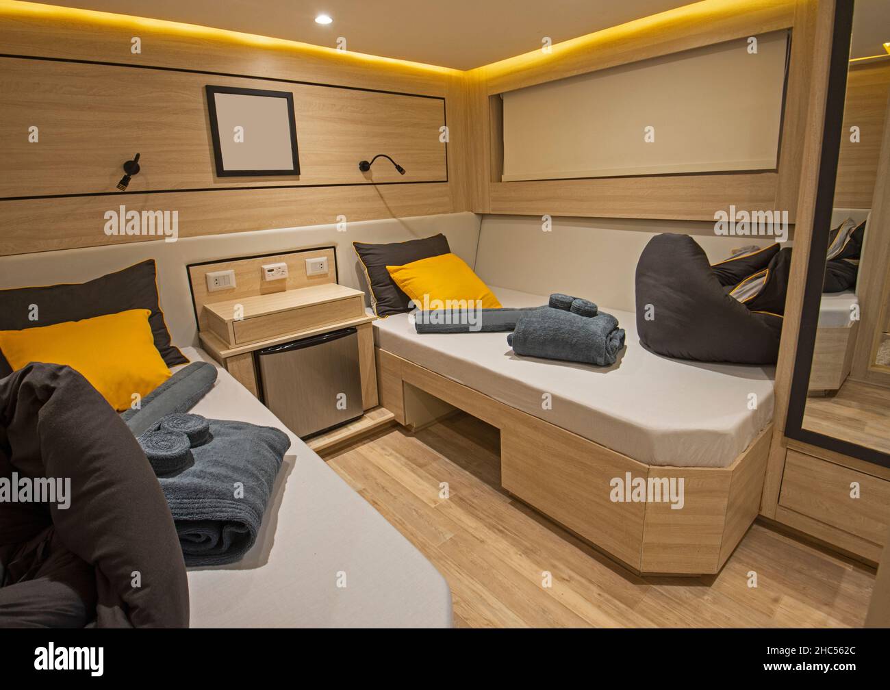 Luxury boat interior hi-res stock photography and images - Alamy