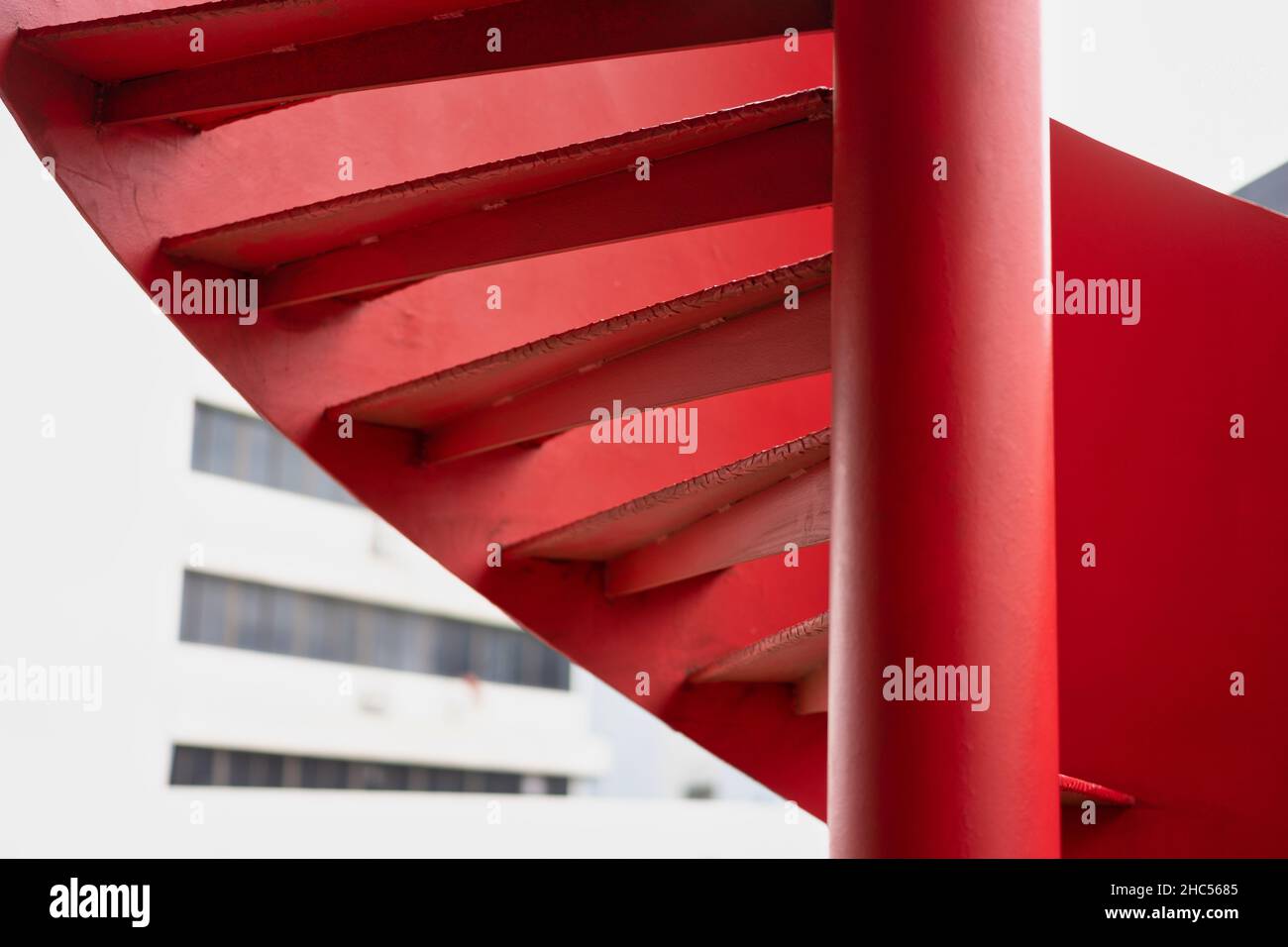 Red spiral staircase hi-res stock photography and images - Alamy