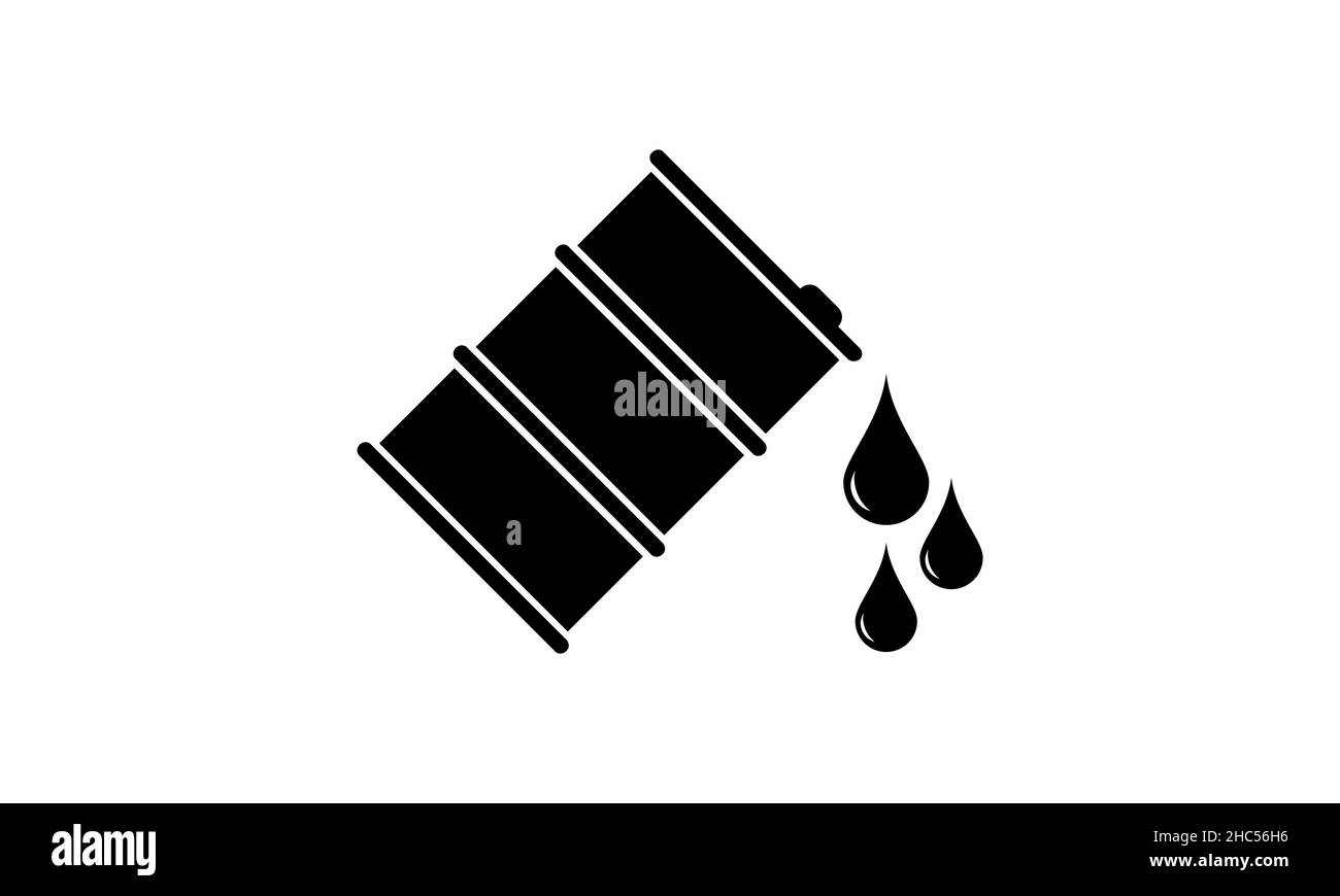 Oil barrel icon vector, crude oil drum vector icon gasoline gallon ...
