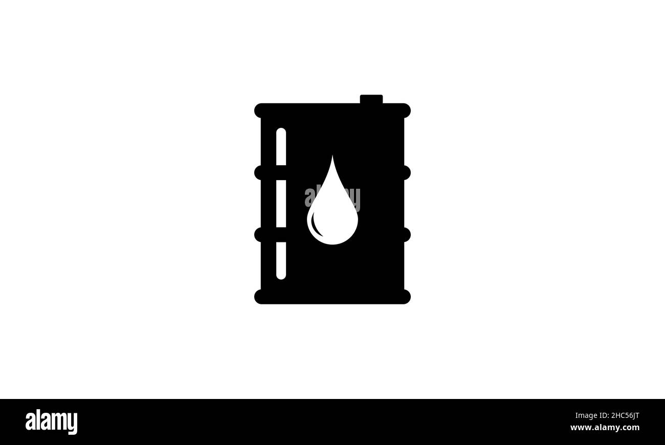 Oil barrel icon vector, crude oil drum vector icon gasoline gallon ...