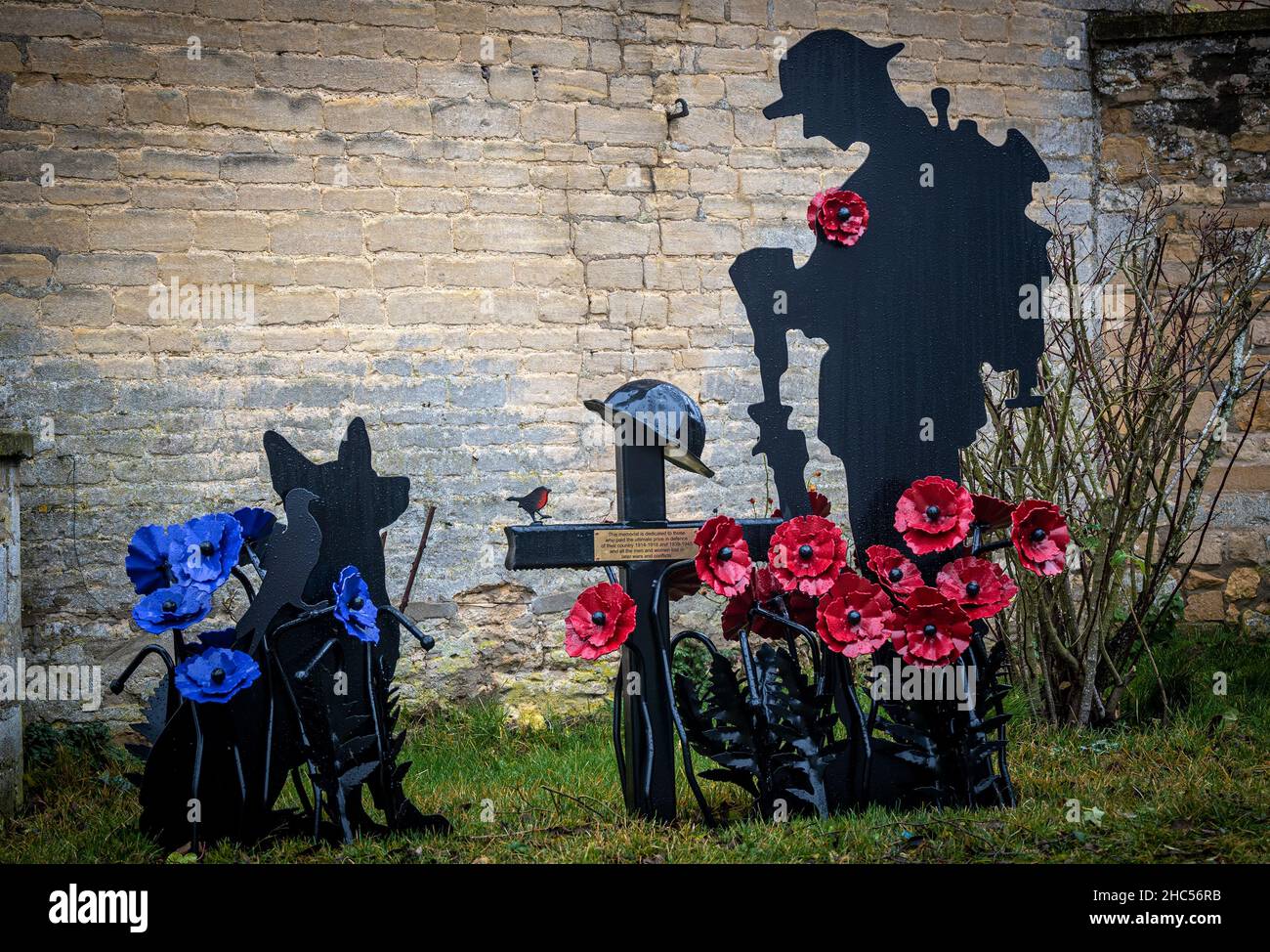 Colsterworth 24 December 2021: Village tribute to the fallen, the ...