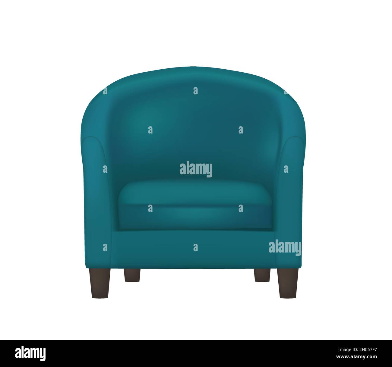 Blue sofa chair. vector illustration Stock Vector Image & Art - Alamy