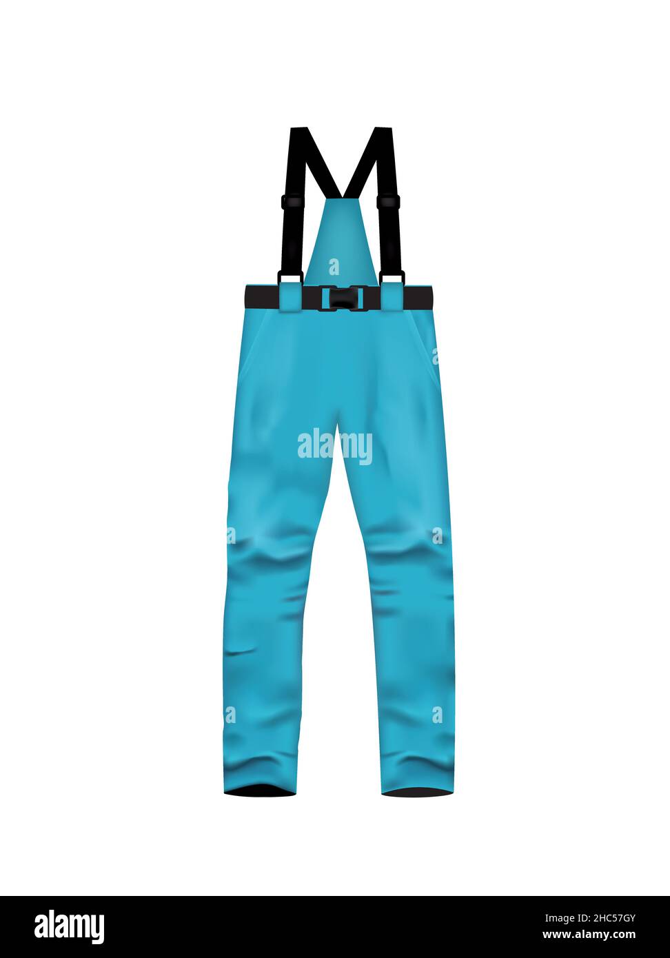 Blue ski pants. vector illustration Stock Vector Image & Art - Alamy