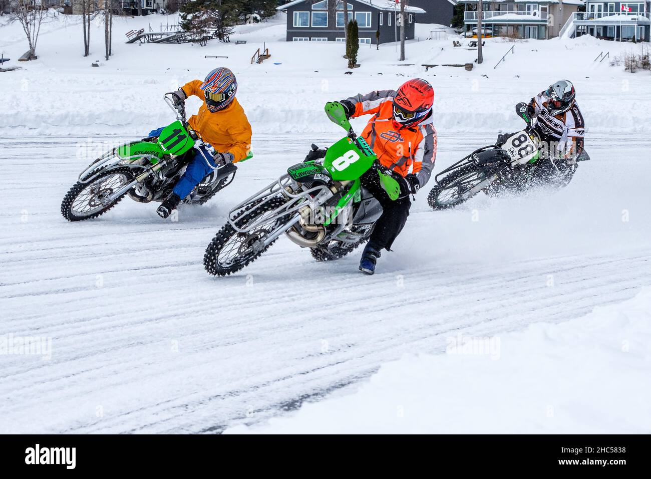 Motorcycle racing on ice hi-res stock photography and images - Alamy