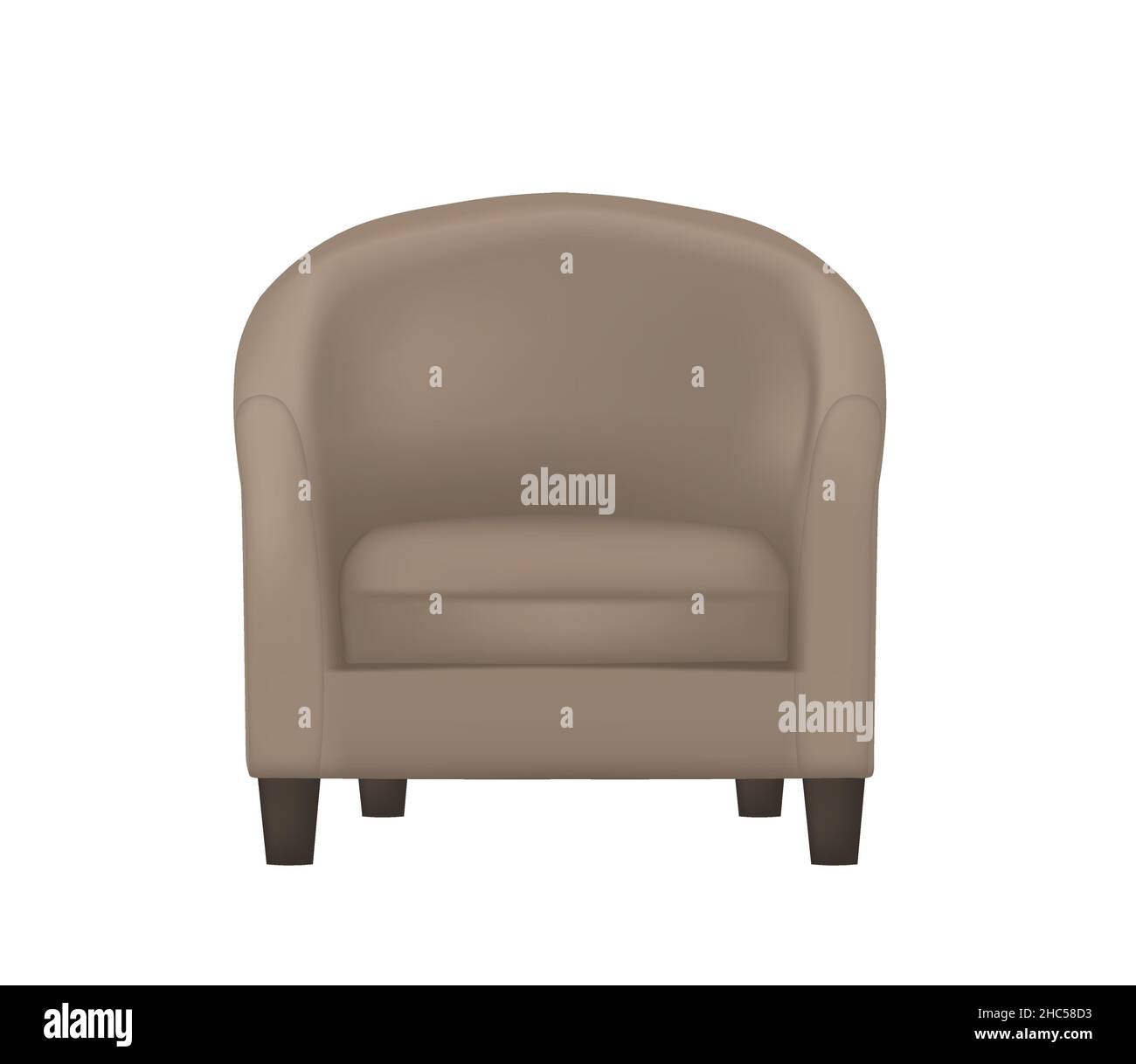 Back of old arm chair Stock Vector Images - Alamy