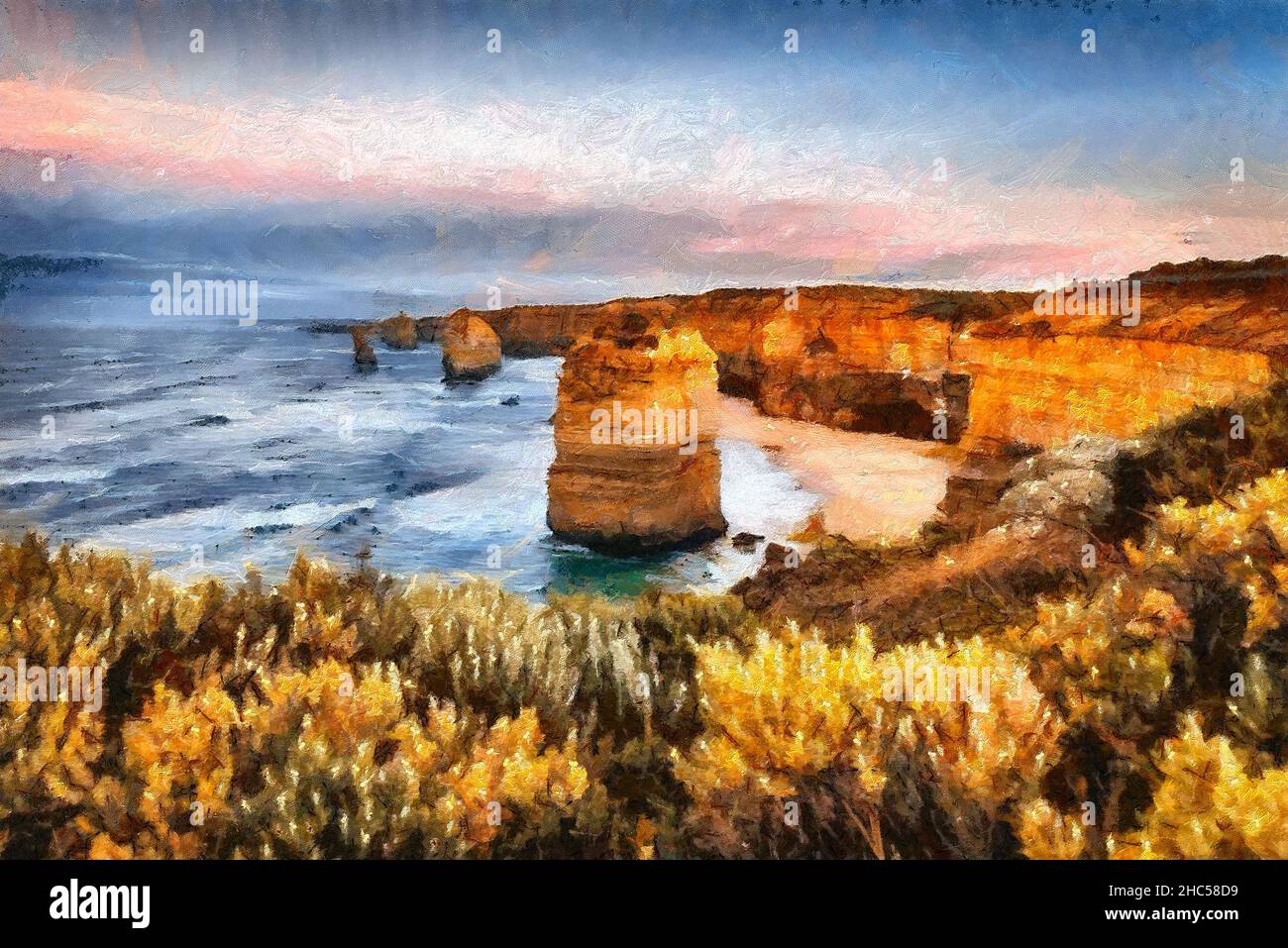 Beautiful views of nature. Famous touristic places. Colorful landscape ...