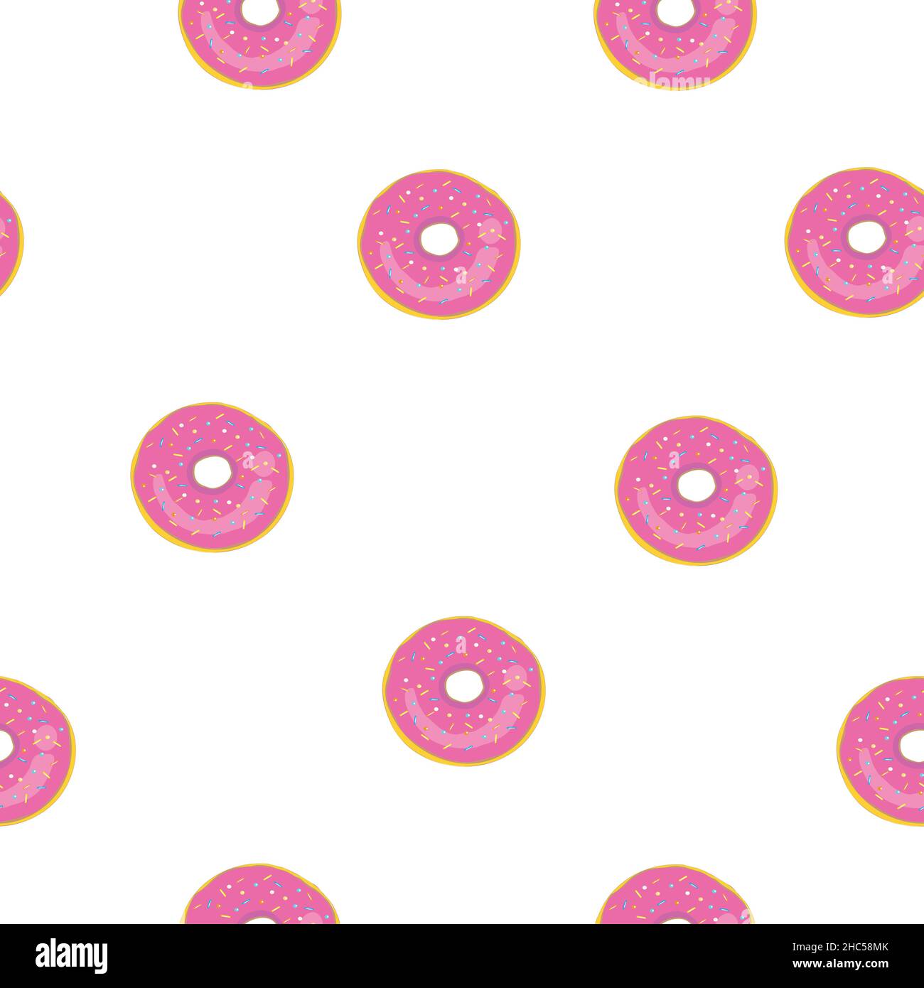 Donut vector illustration. Seamless pattern, background, card, poster ...