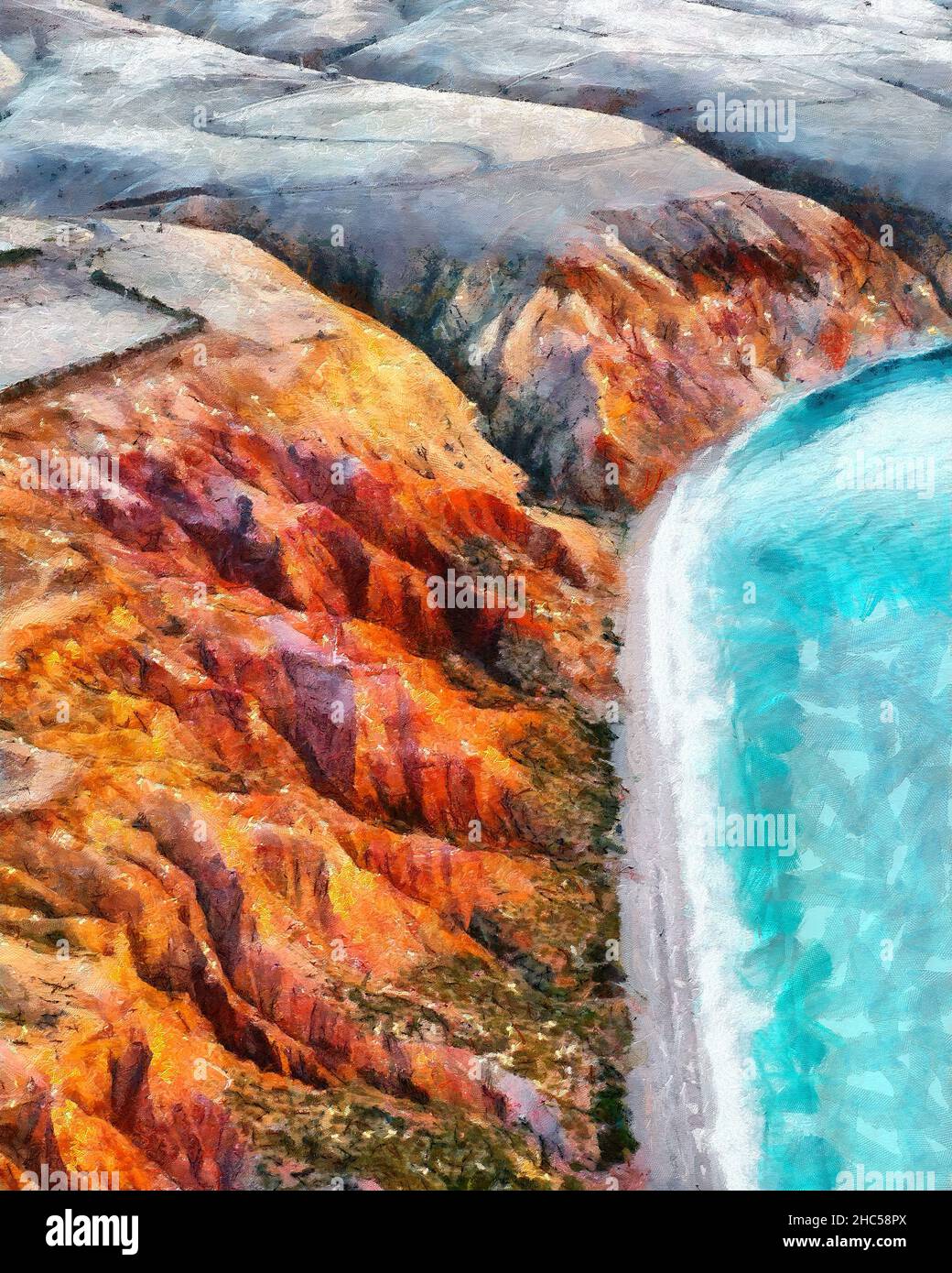 Beautiful views of nature. Famous touristic places. Colorful landscape ...