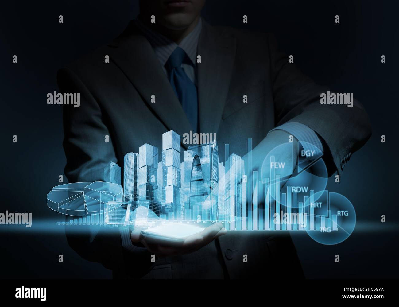 Virtual technologies in work Stock Photo - Alamy