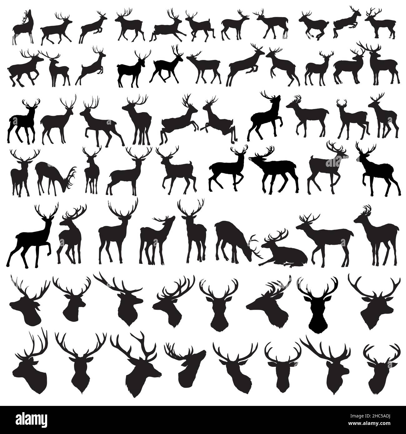 Antler art collection Cut Out Stock Images & Pictures - Alamy
