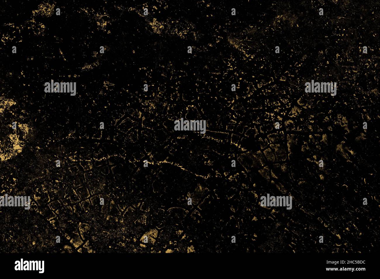 Yellow overlay concrete surface with cracks for texture background ...