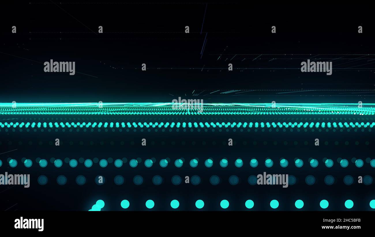 Geometric mesh from 3d render of web textures in space. Cyber ...