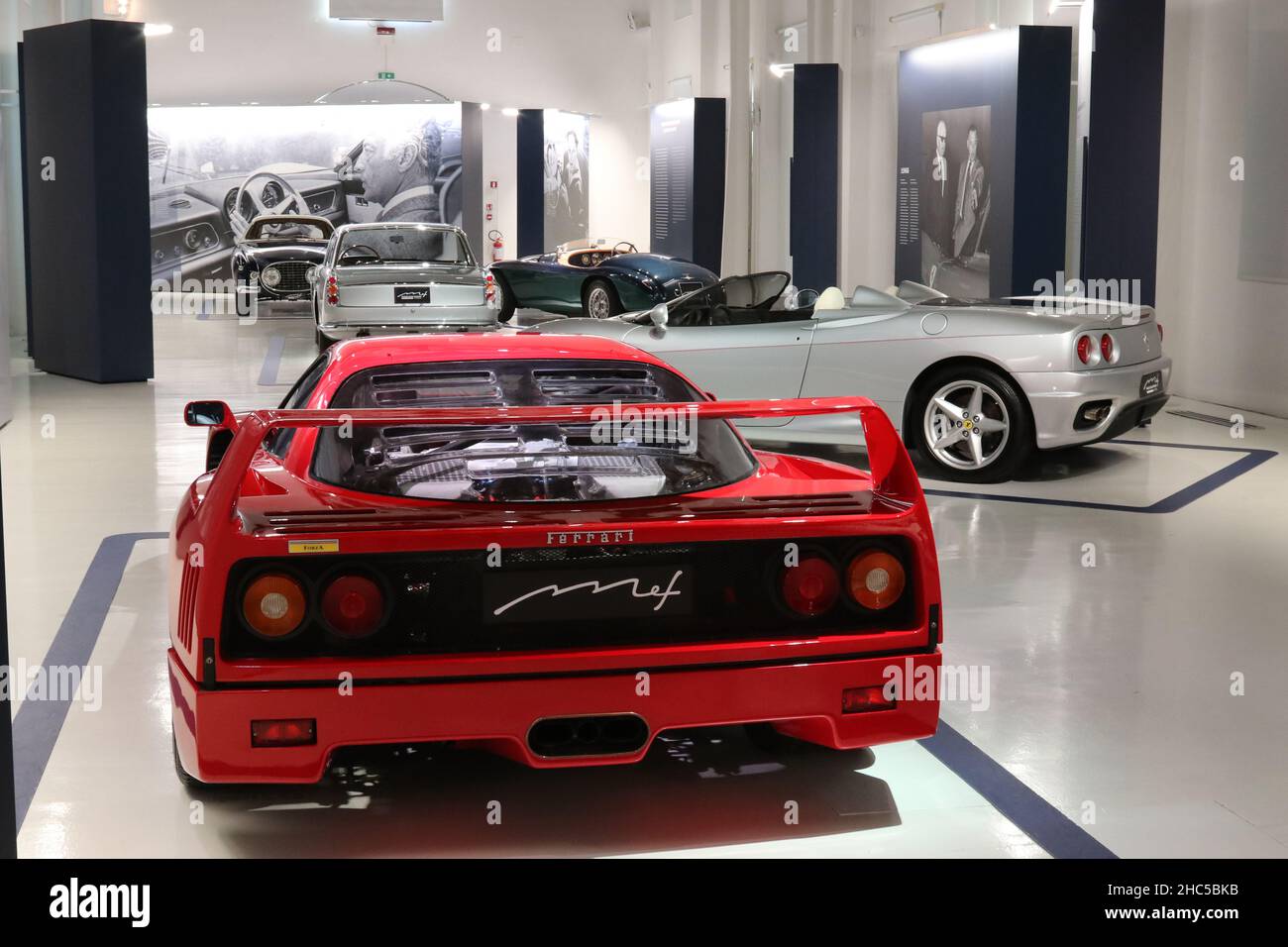 Modena, Italy, December 2021, MEF Ferrari Museum birth home of Enzo ...