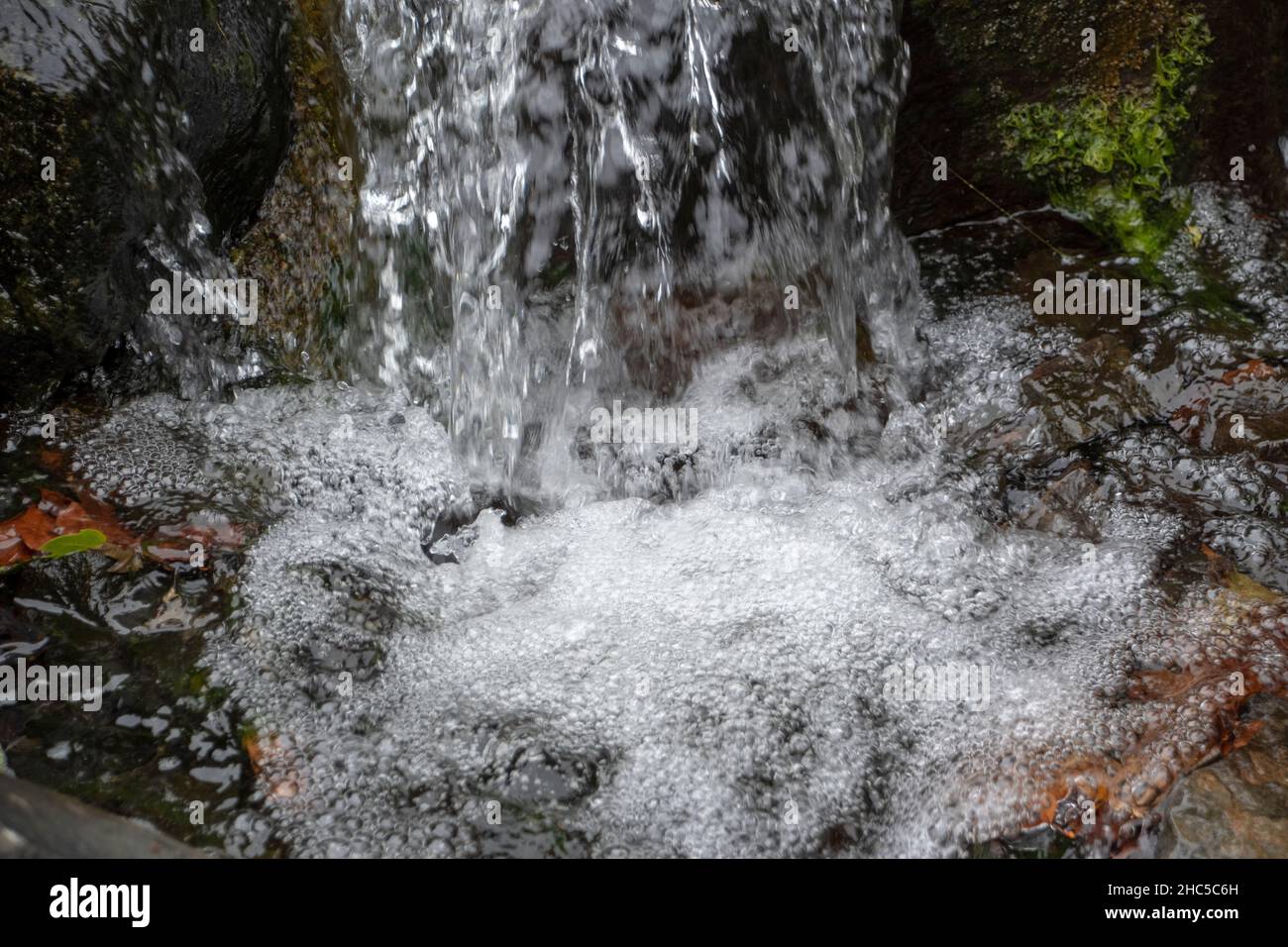 Landscape of water dripping in Japanischer Garten in Kaiserslautern ...