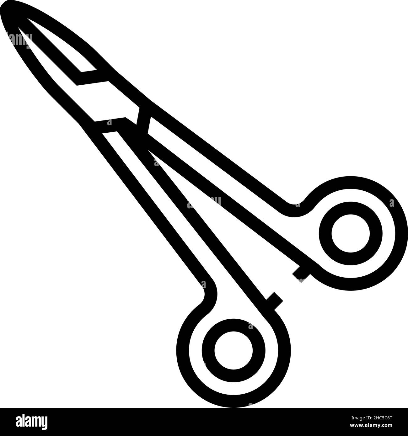 forceps medical line icon vector illustration Stock Vector Image & Art ...