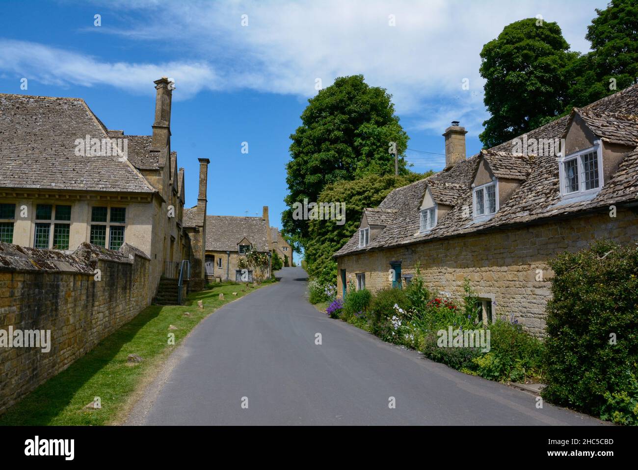 The attractive Cotswold village of Snowshill, Gloucestershire Stock ...