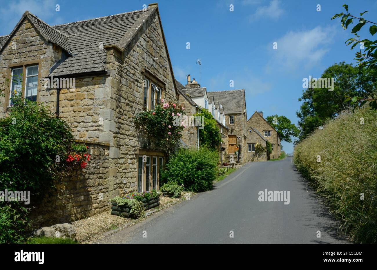 The attractive Cotswold village of Snowshill, Gloucestershire Stock ...