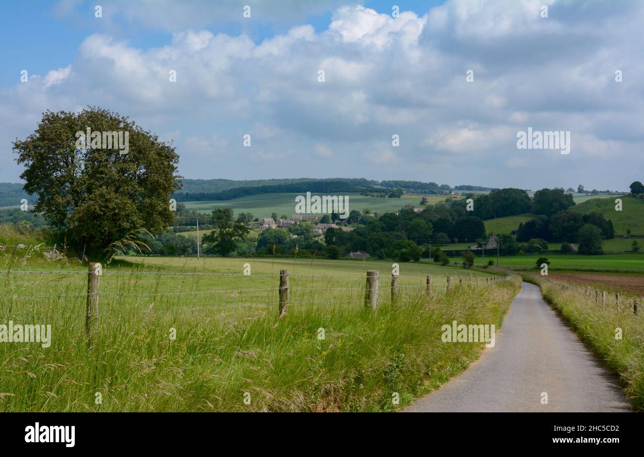 The attractive Cotswold village of Snowshill, Gloucestershire Stock ...