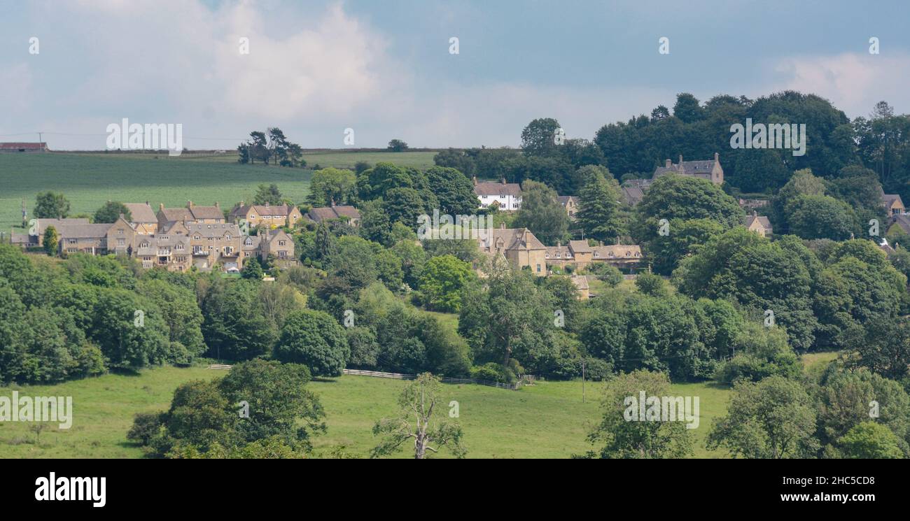 The attractive Cotswold village of Snowshill, Gloucestershire Stock ...