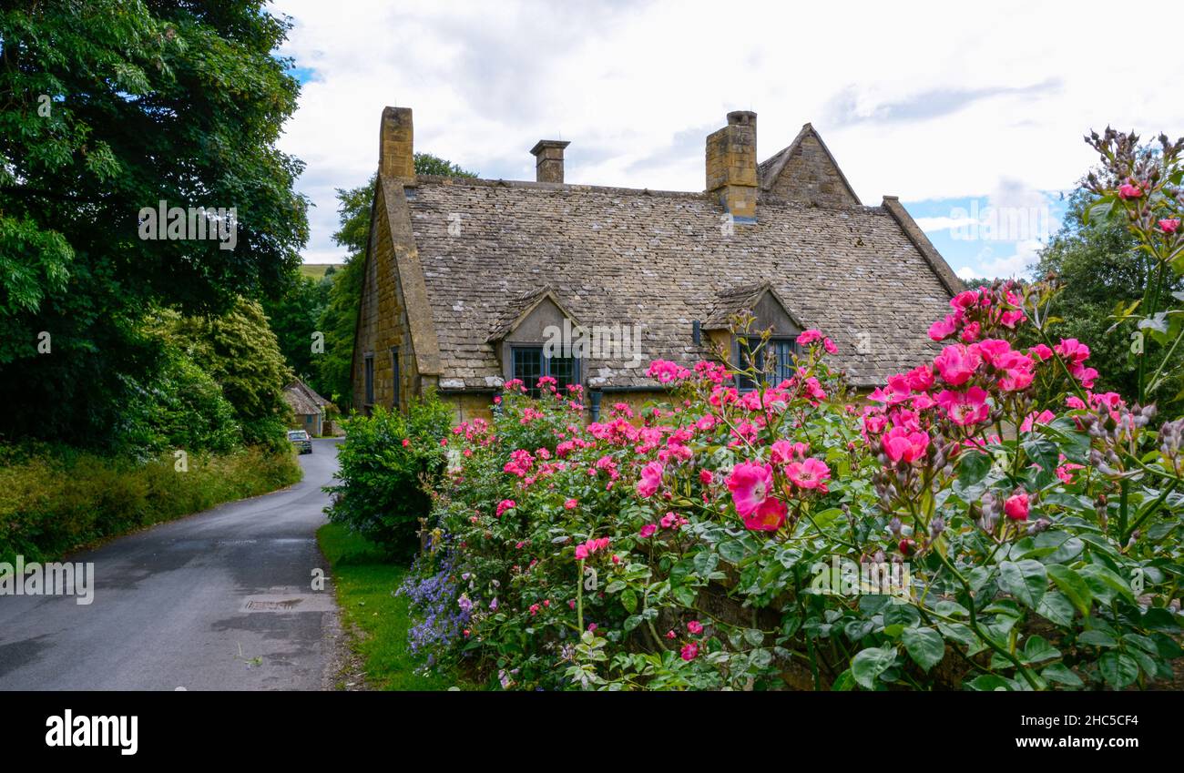 The attractive Cotswold village of Snowshill, Gloucestershire Stock ...