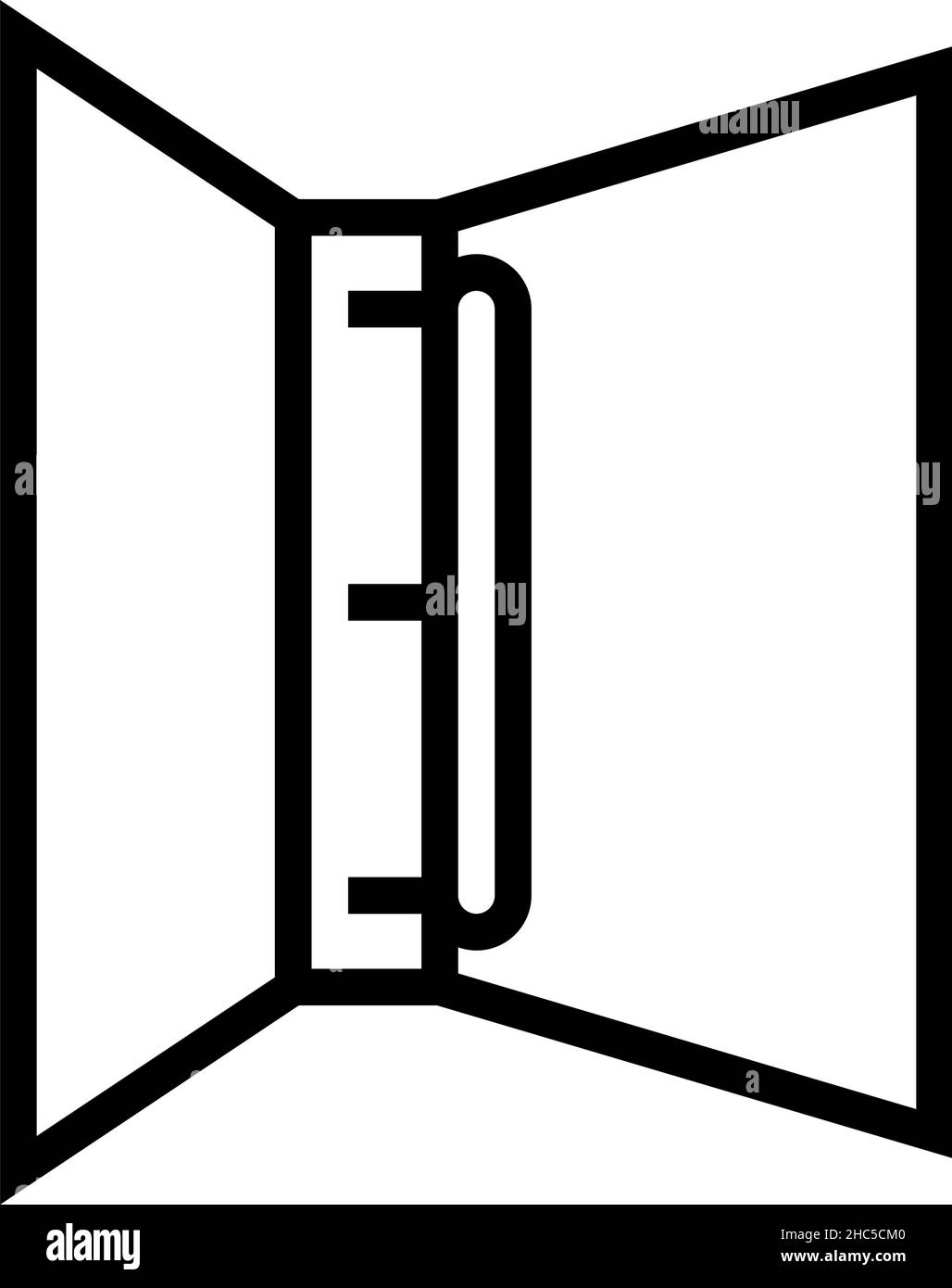 three-ring binder line icon vector illustration Stock Vector Image ...