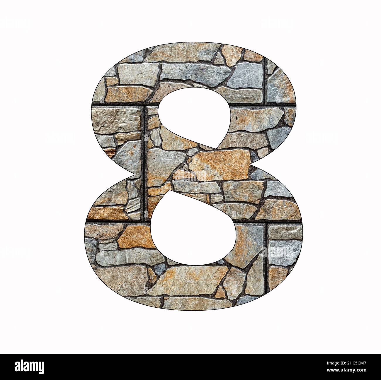 Number eight black on Cut Out Stock Images & Pictures - Alamy