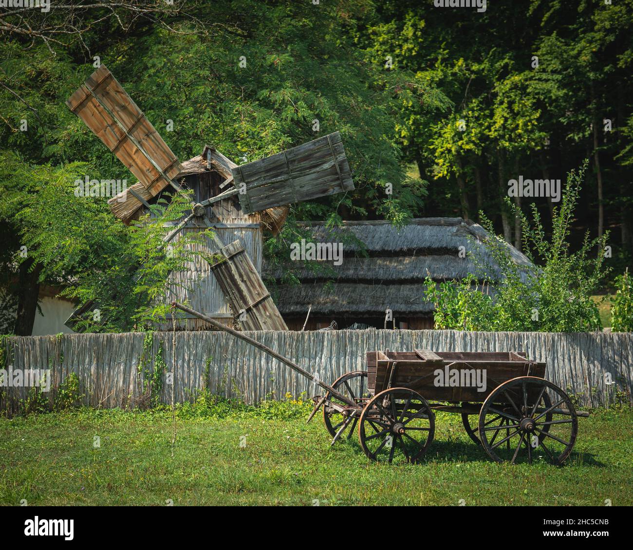 Water wheel mill house retro hi-res stock photography and images - Alamy