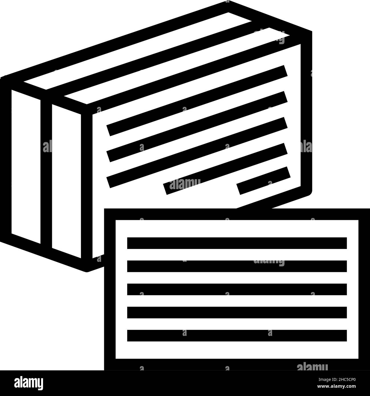 index cards line icon vector illustration Stock Vector Image & Art - Alamy